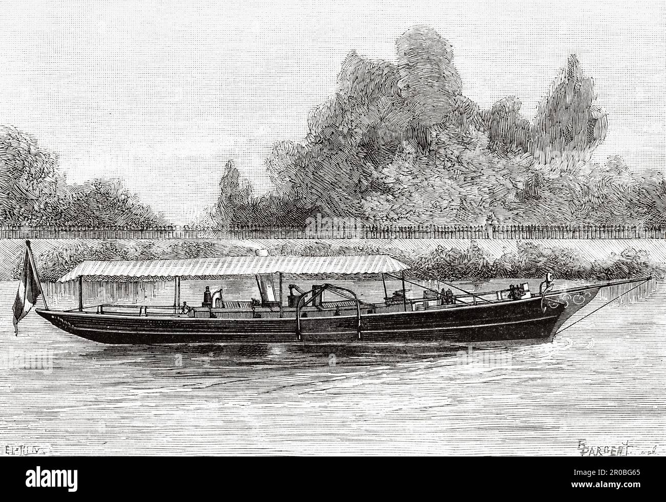 The yacht La Flamboyante used for experiments on a diesel-fired marine ...