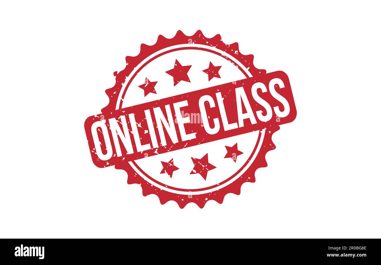 Online Class Stamp Seal Vector Illustration Stock Vector Image & Art ...