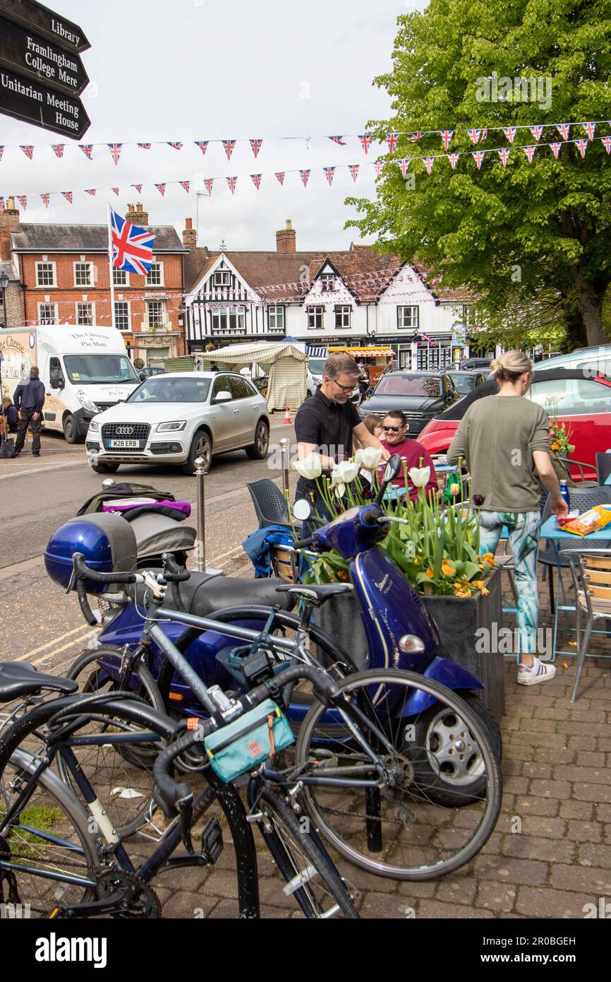 In Suffolk the Saturday market ignores the Coronation of Charles III ...