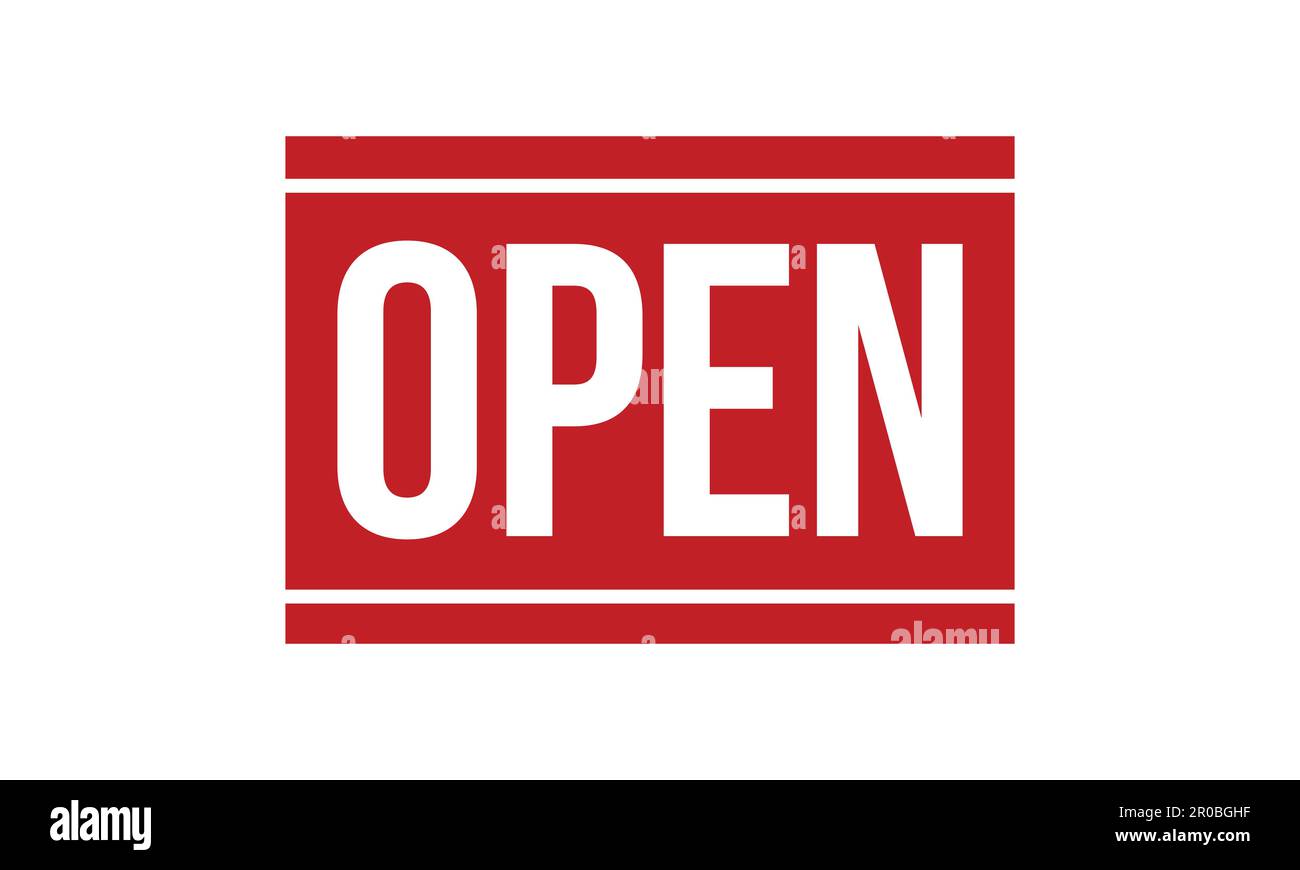 Open Rubber Stamp Seal Vector Stock Vector Image & Art - Alamy