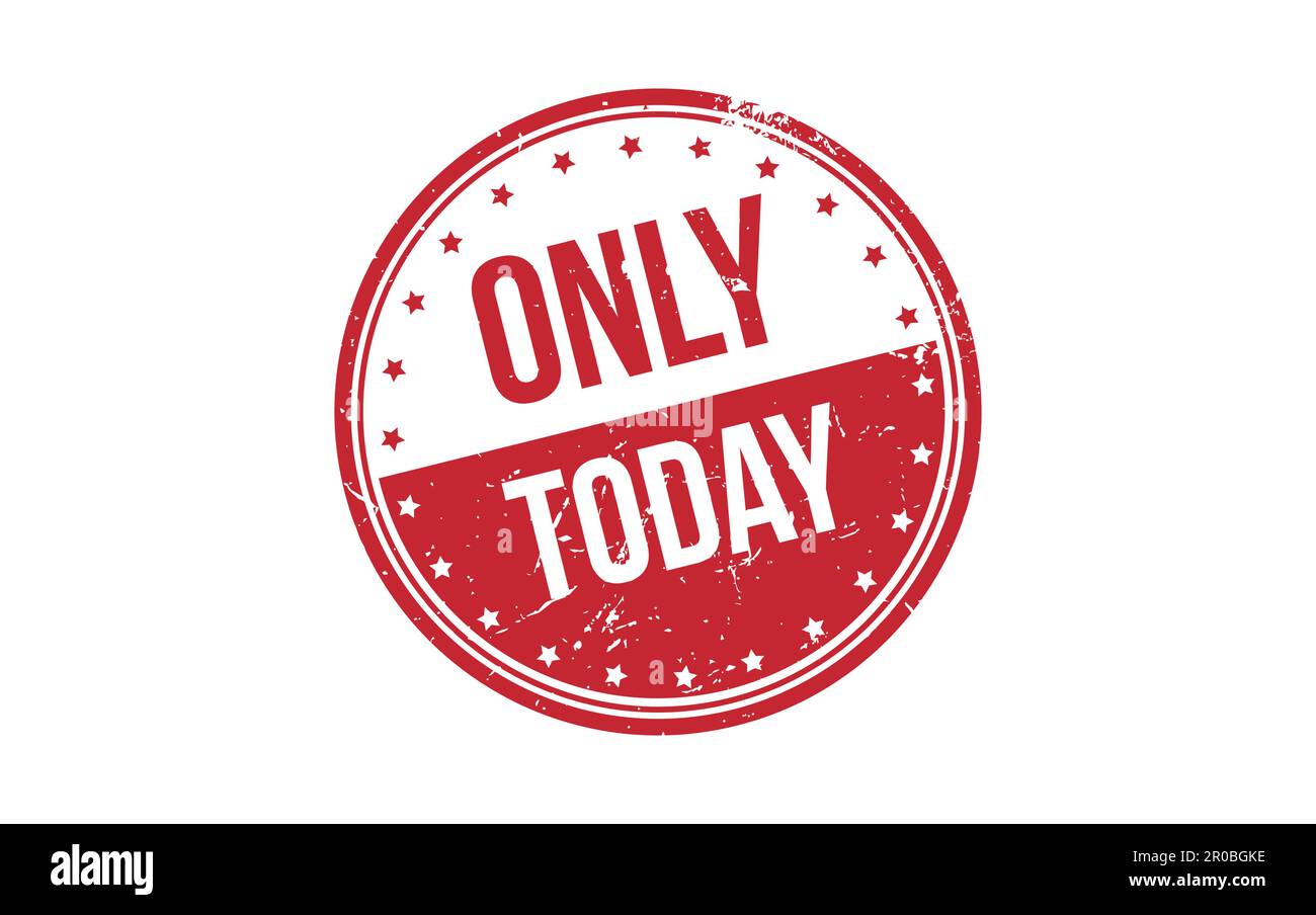 Only today rubber stamp hi-res stock photography and images - Alamy