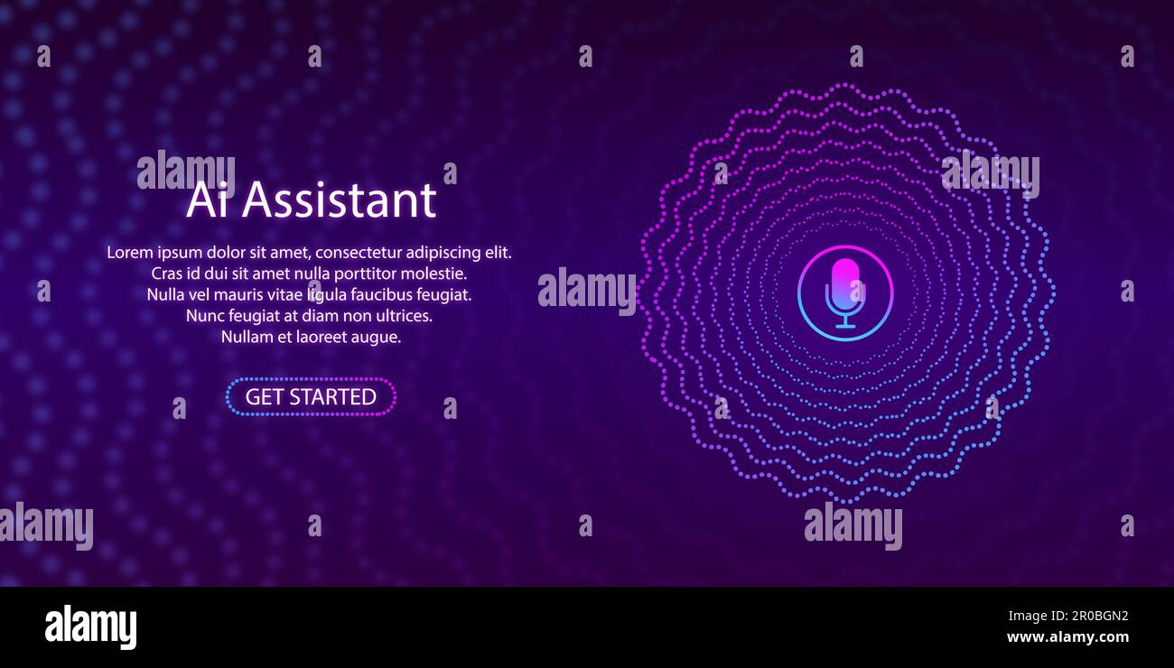 Artificial intelligence concept. Banner for web site or mobile app ...