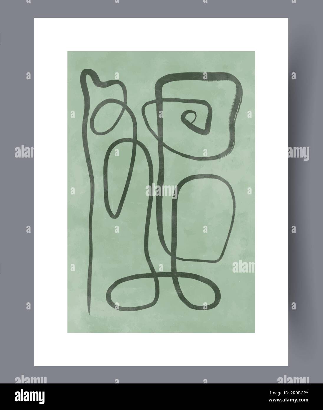 Abstract clutter creative tracery wall art print Stock Vector Image ...