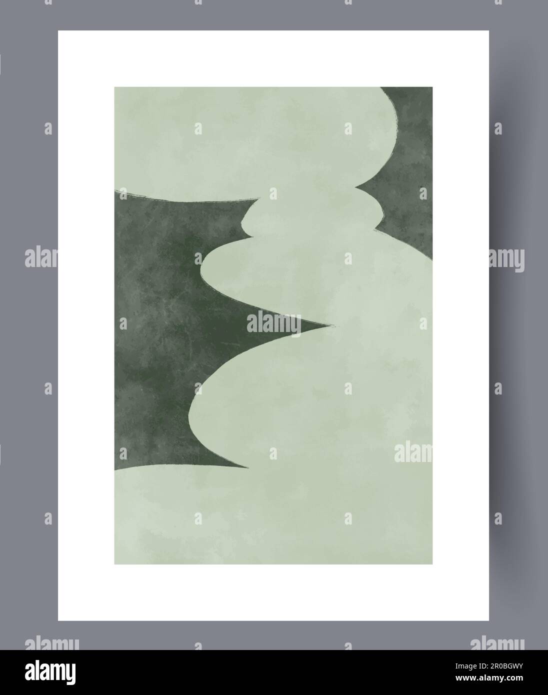 Abstract composition template wall art print Stock Vector Image & Art ...