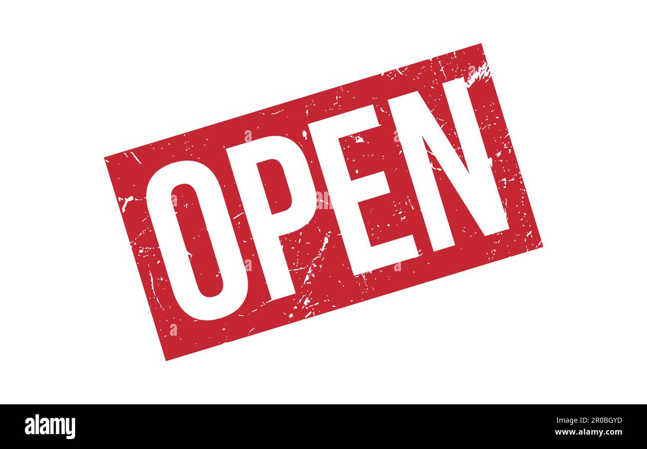 Open Rubber Stamp Seal Vector Stock Vector Image & Art - Alamy