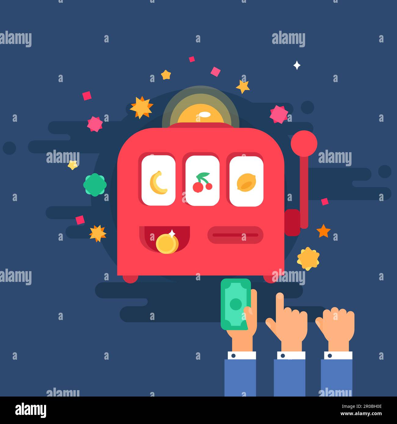 Excitement joy fruit Stock Vector Images - Alamy