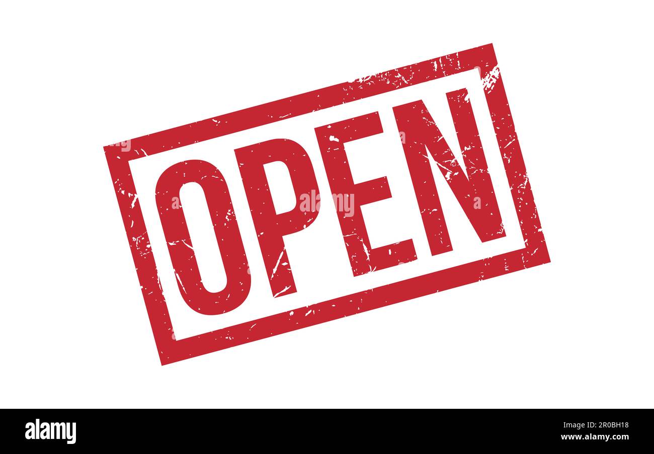 Open Rubber Stamp Seal Vector Stock Vector Image & Art - Alamy