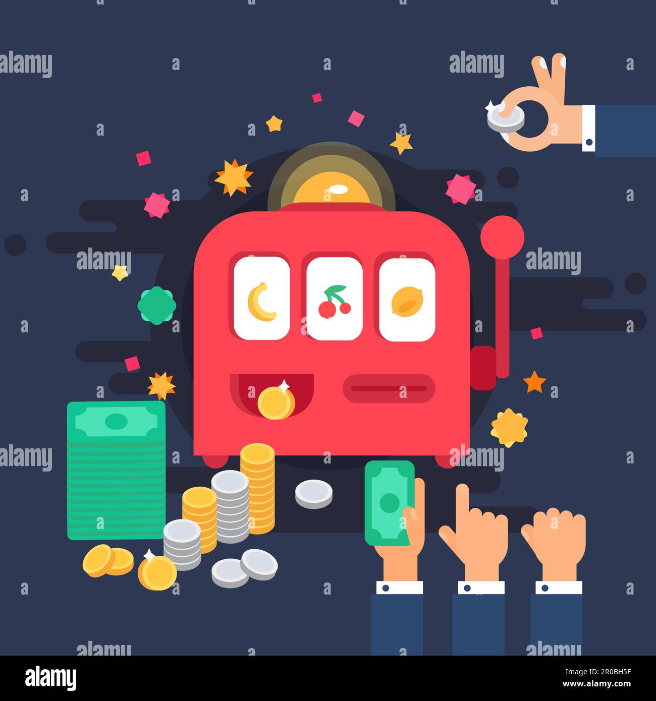 Excitement joy fruit Stock Vector Images - Alamy