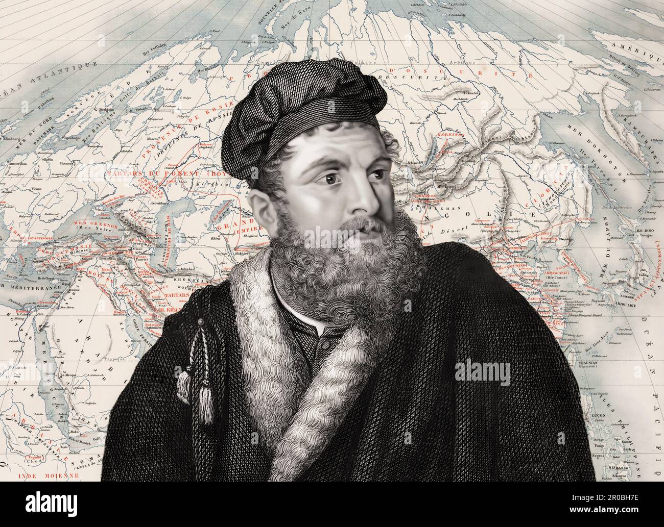 Marco Polo, c. 1254 –1324, an Italian merchant, explorer and writer ...