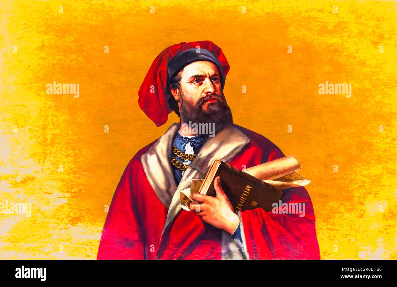 Portrait of marco polo 1254 1324 hi-res stock photography and images ...