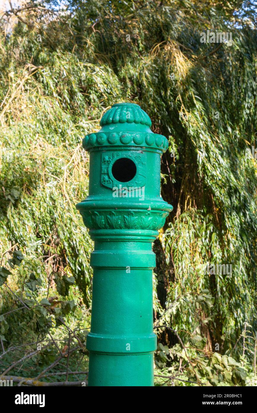 The remains of a stand post water pump stand next to the Horse Pond in ...