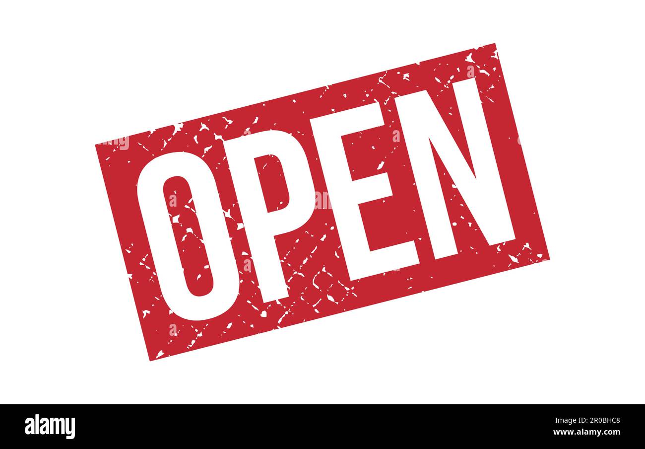 Open Rubber Stamp Seal Vector Stock Vector Image & Art - Alamy