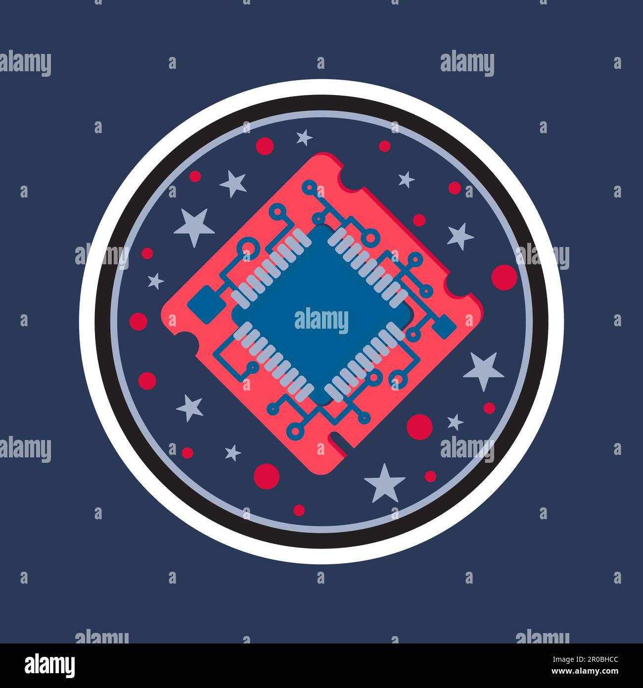 Computer Processor Chip. Symbol of programmer hard work, system ...