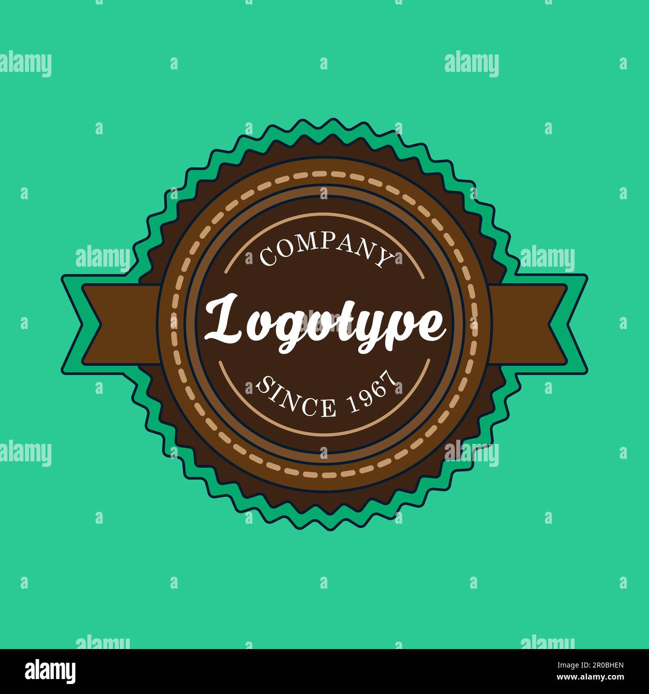 Vintage badge and label template. Design logotype elements. Retro tag ...