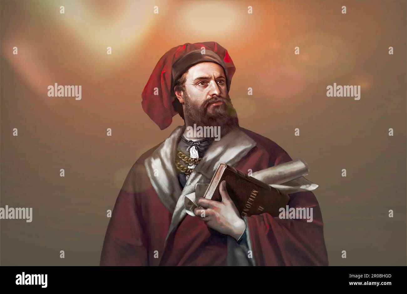 Marco Polo, c. 1254 –1324, an Italian merchant, explorer and writer ...