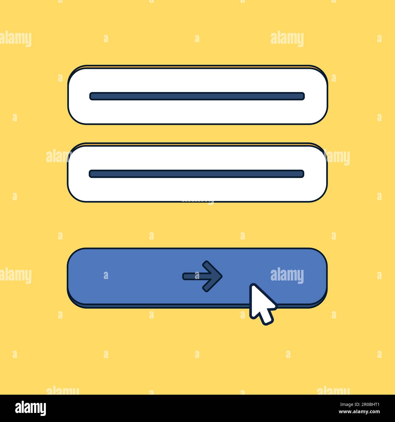 Web Template and Elements for site form of email subscribe, newsletter ...