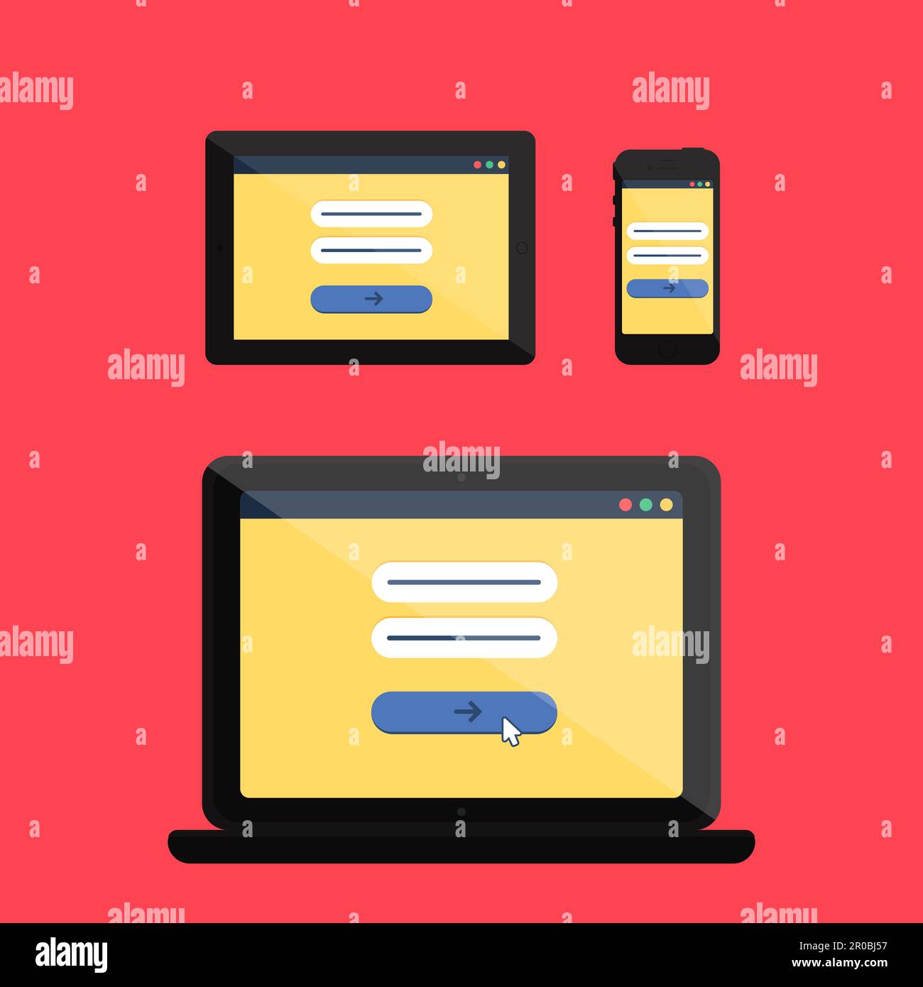 Adaptive Web Template and Gadget Elements for site form of email ...