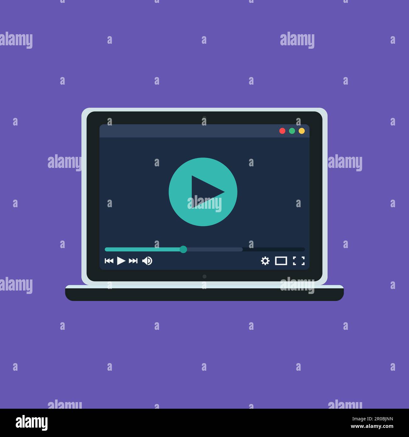 Web Template and Elements for site form of watching online video on ...