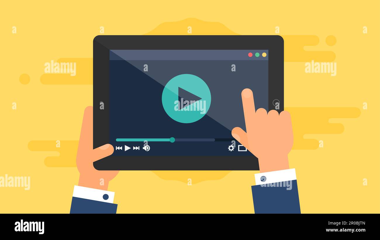 Web Template and Elements for site form of watching online video on ...