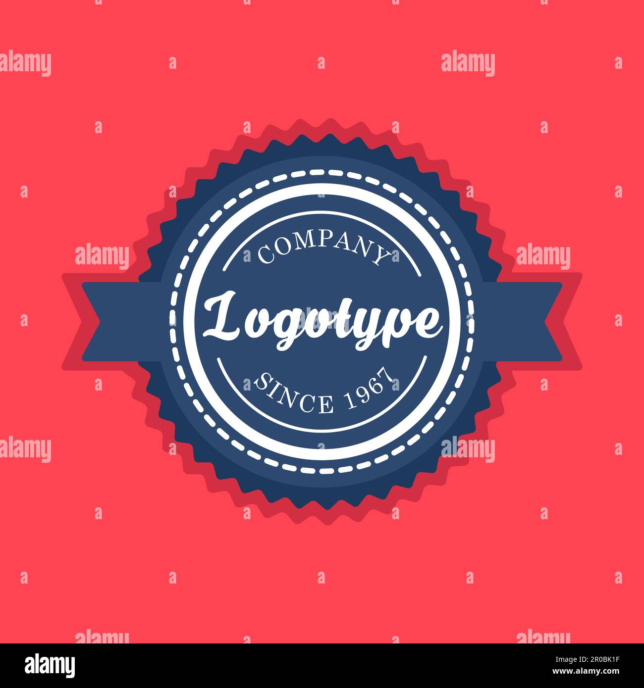 Vintage badge and label template. Design logotype elements. Retro tag ...