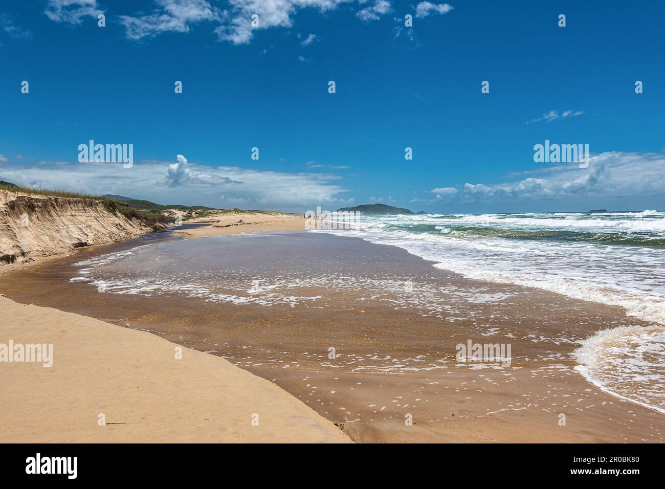 Praia do Campeche beach at Campeche, Florianopolis, Santa Catarina in ...
