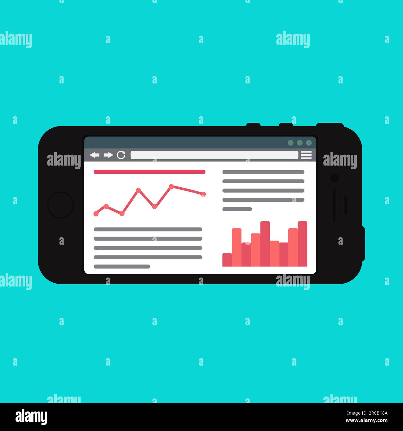 Adaptive Web Phone Template and Gadget Elements for site of blog and ...
