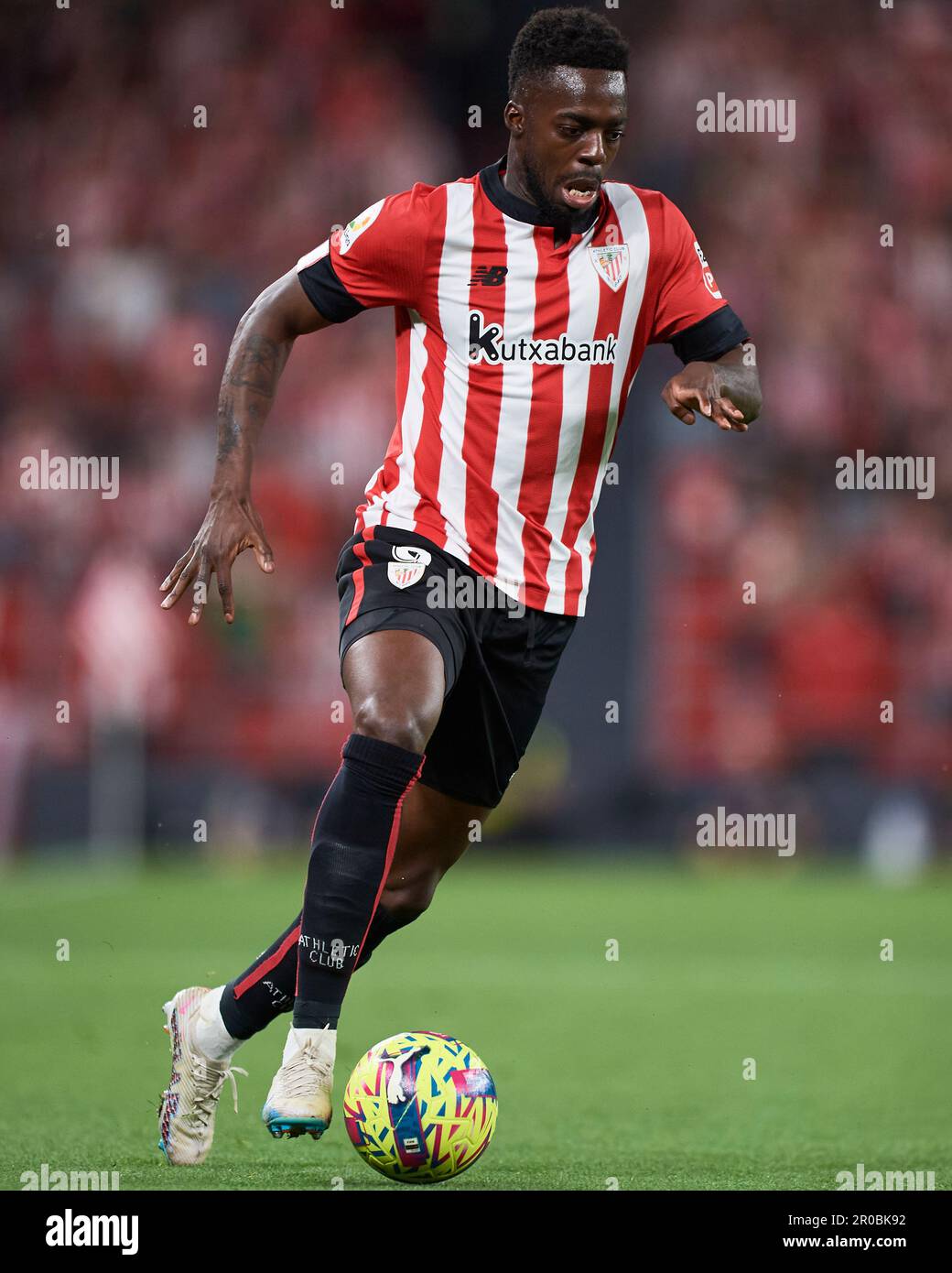 Inaki Williams of Athletic Club in action during the La Liga Santander ...