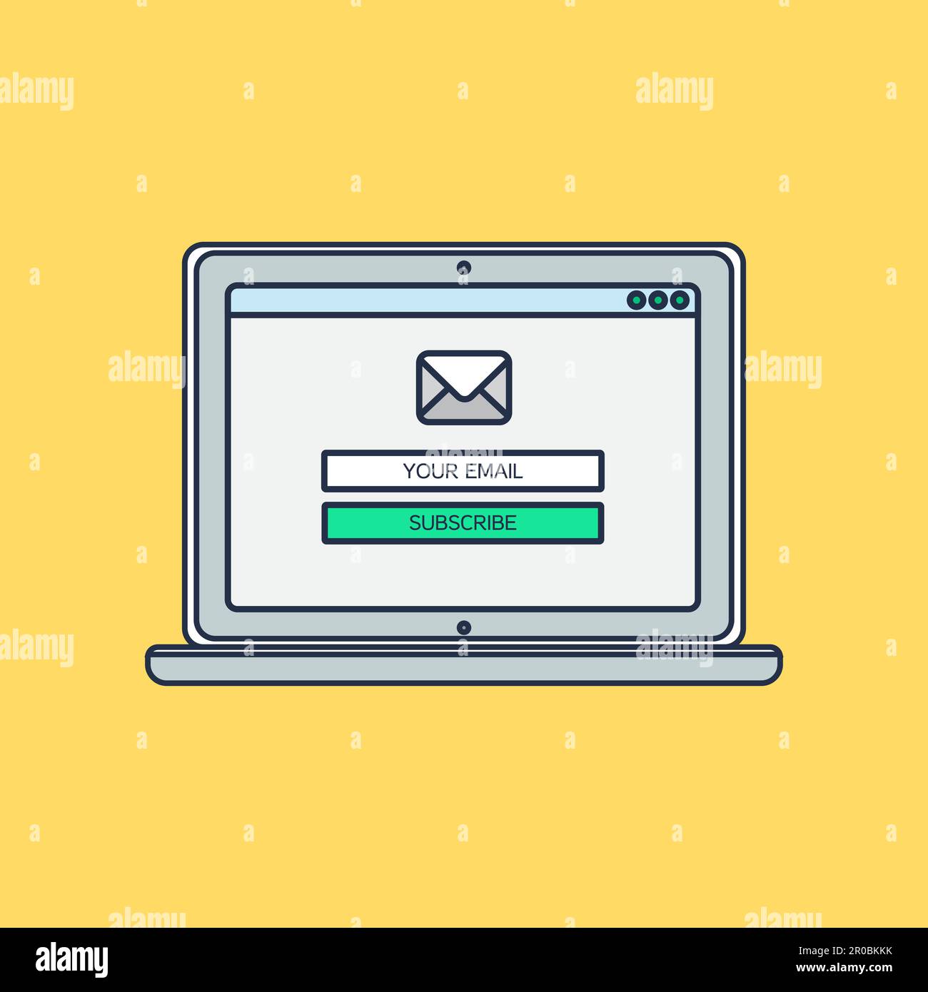 Web Template and Elements for site form of email subscribe, newsletter ...