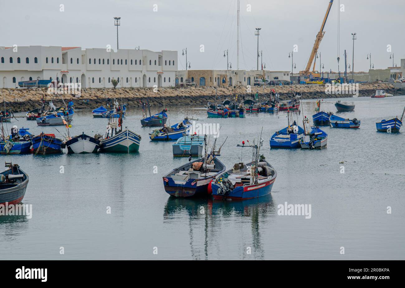 Traditional boats, The ancient medina of Asilah Morocco Stock Photo - Alamy
