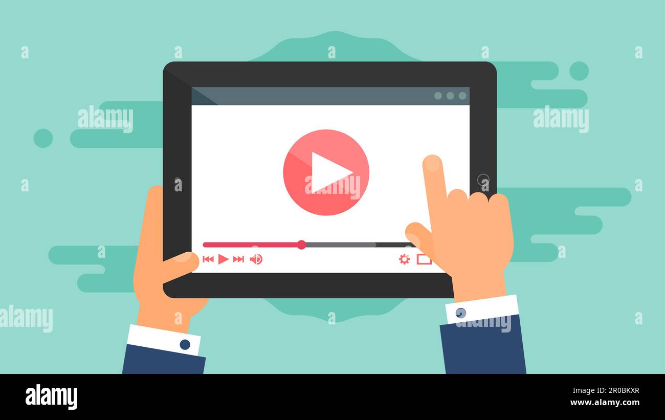 Web Template and Elements for site form of watching online video on ...