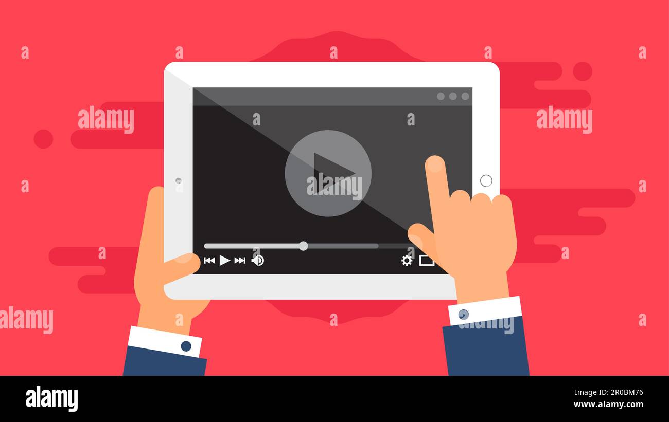 Web Template and Elements for site form of watching online video on ...