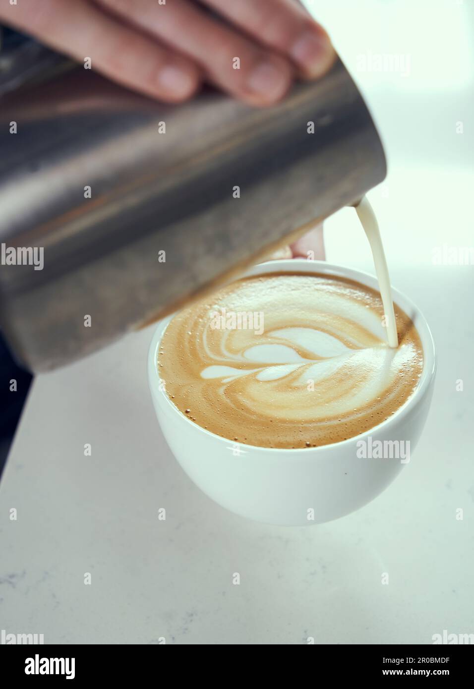 Pouring coffee in white mug hi-res stock photography and images - Alamy