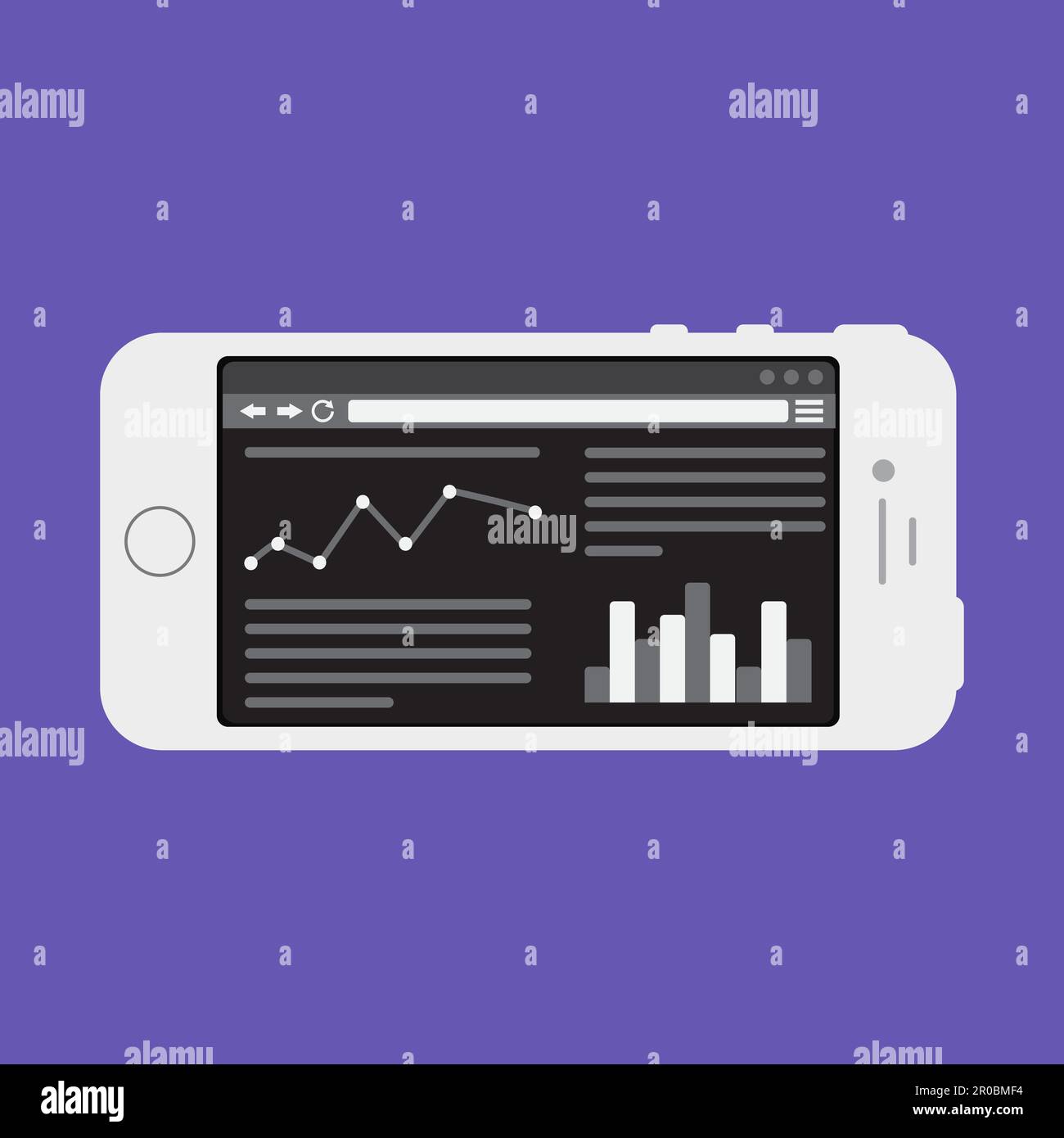 Adaptive Web Phone Template and Gadget Elements for site of blog and ...