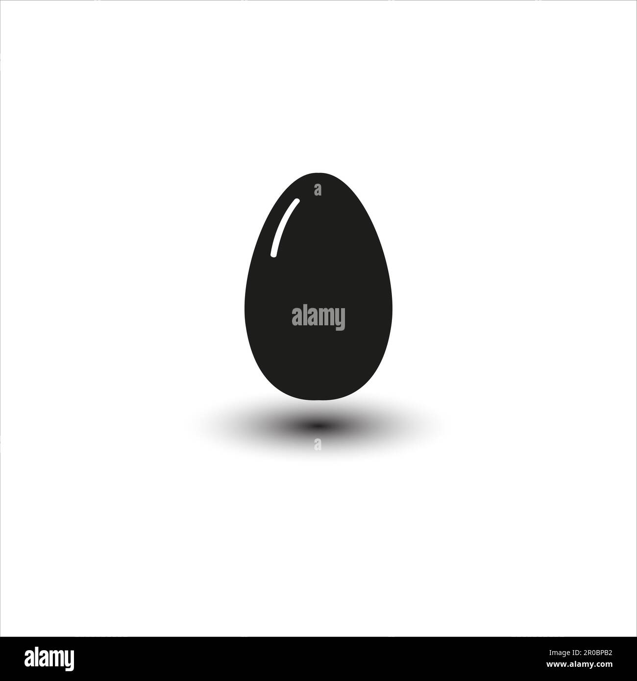 Egg Icon vector. Simple flat symbol. Perfect Black pictogram ...