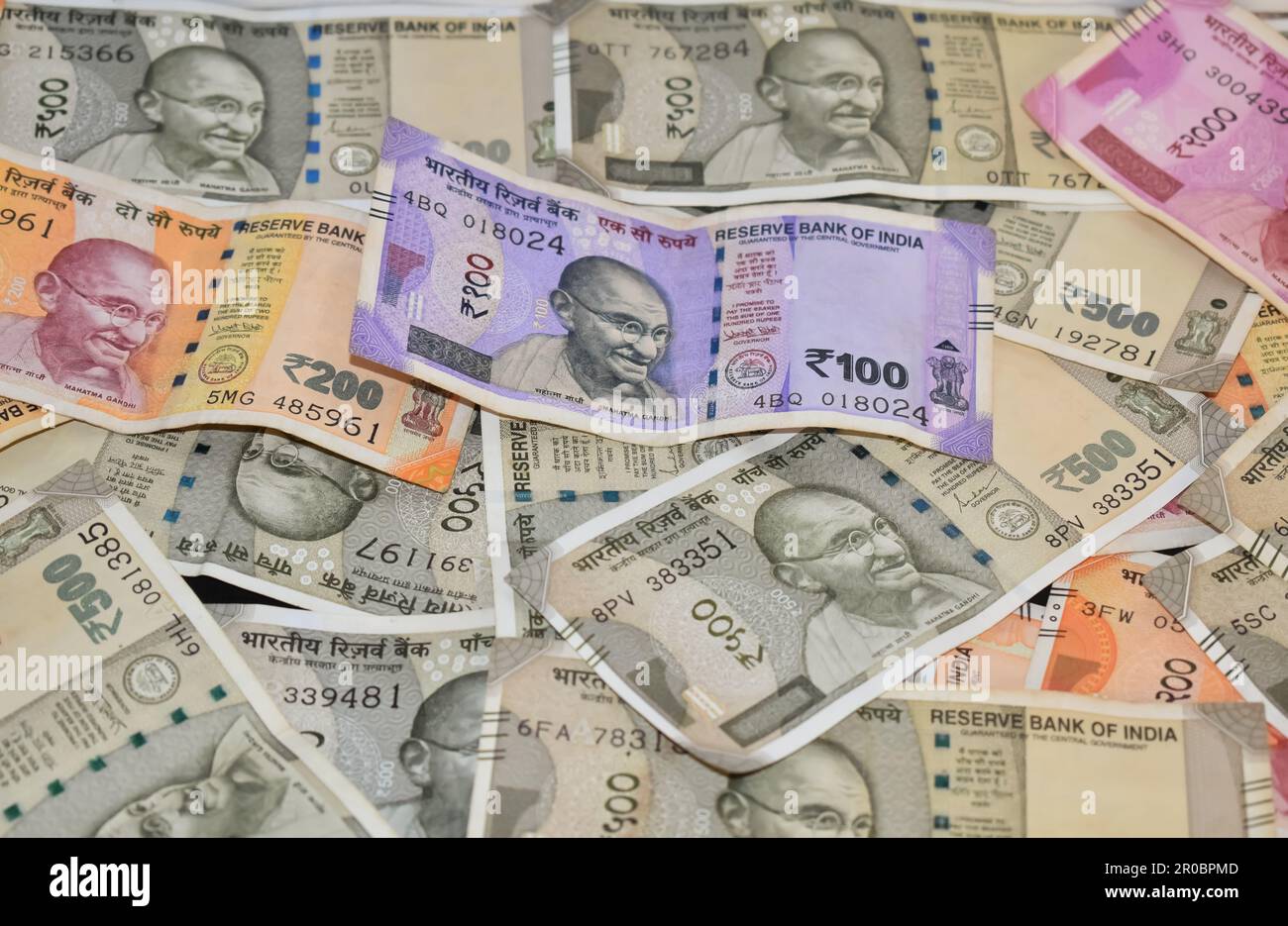 A Picture of Indian currency notes for background. A concept of Indian ...