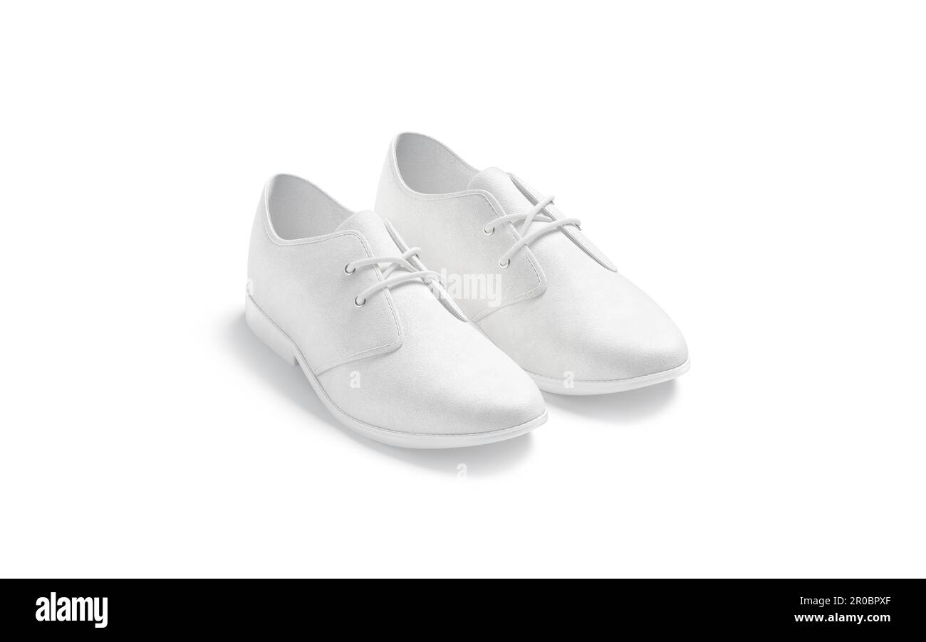 Blank white casual shoes mockup, side view Stock Photo - Alamy