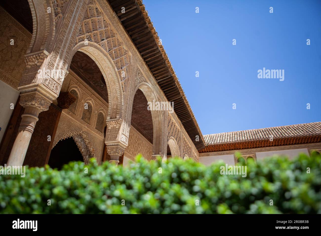 Arch outside the Red Palace in Granada Spain Stock Photo - Alamy