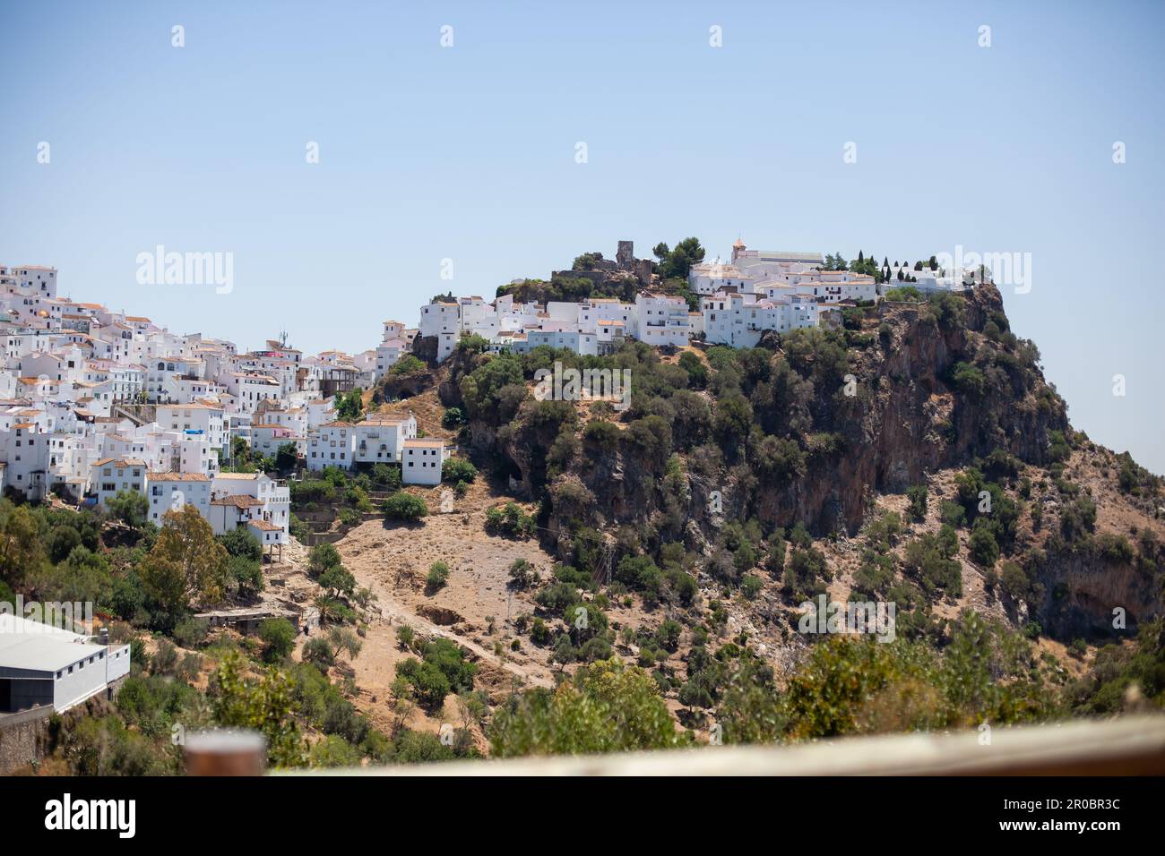 Spanish town on the hillside hi-res stock photography and images - Alamy