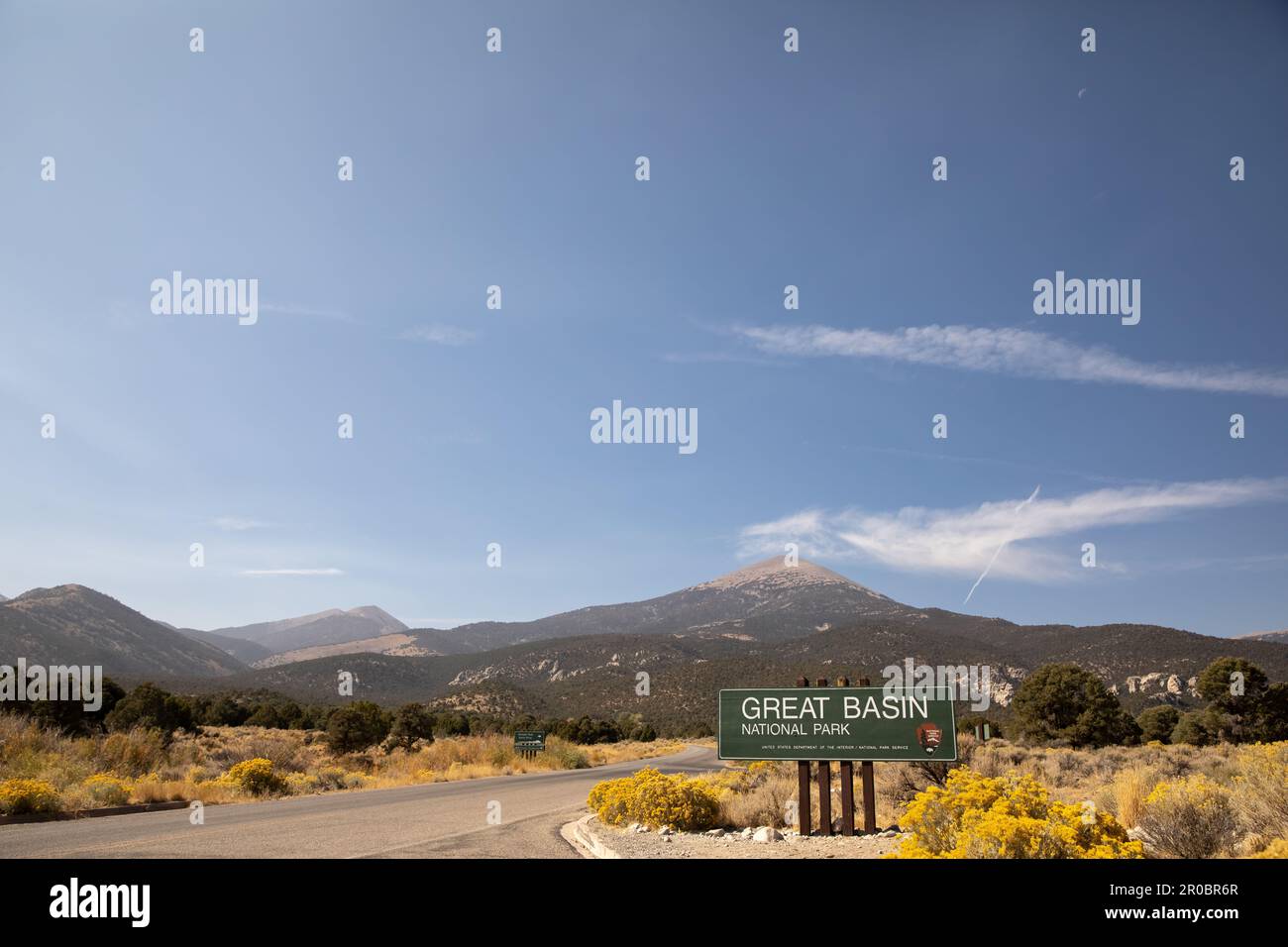 Great Basin National Park Entrance Sign Nevada Stock Photo - Alamy