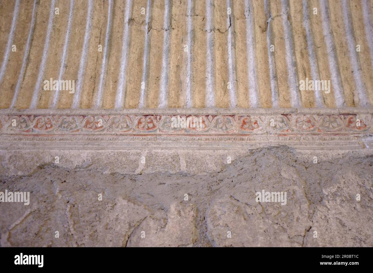 The Roman Town of Herculaneum, covered by the eruption of Volcano Mount ...