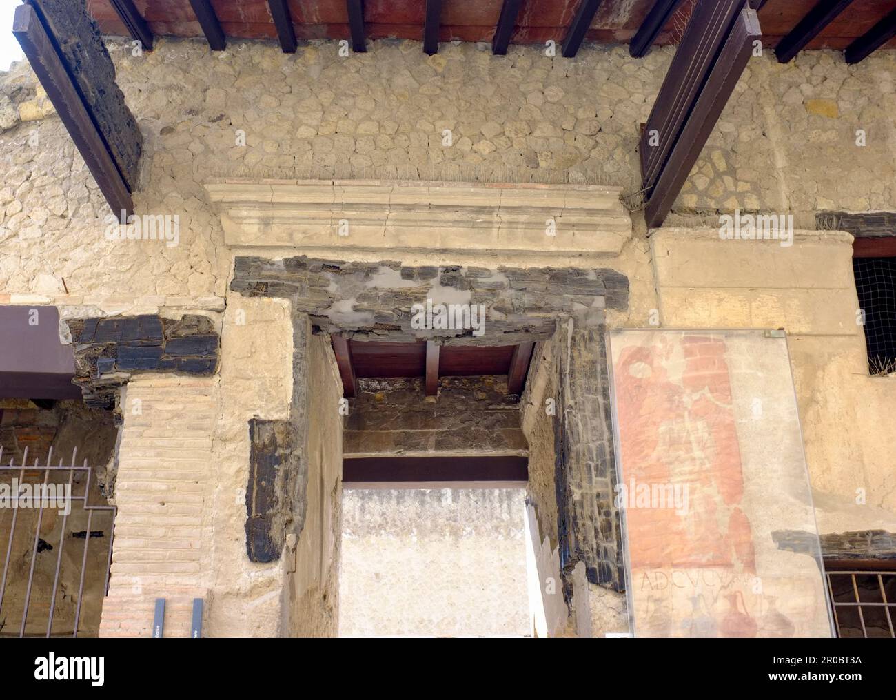 The Roman Town of Herculaneum, covered by the eruption of Volcano Mount ...