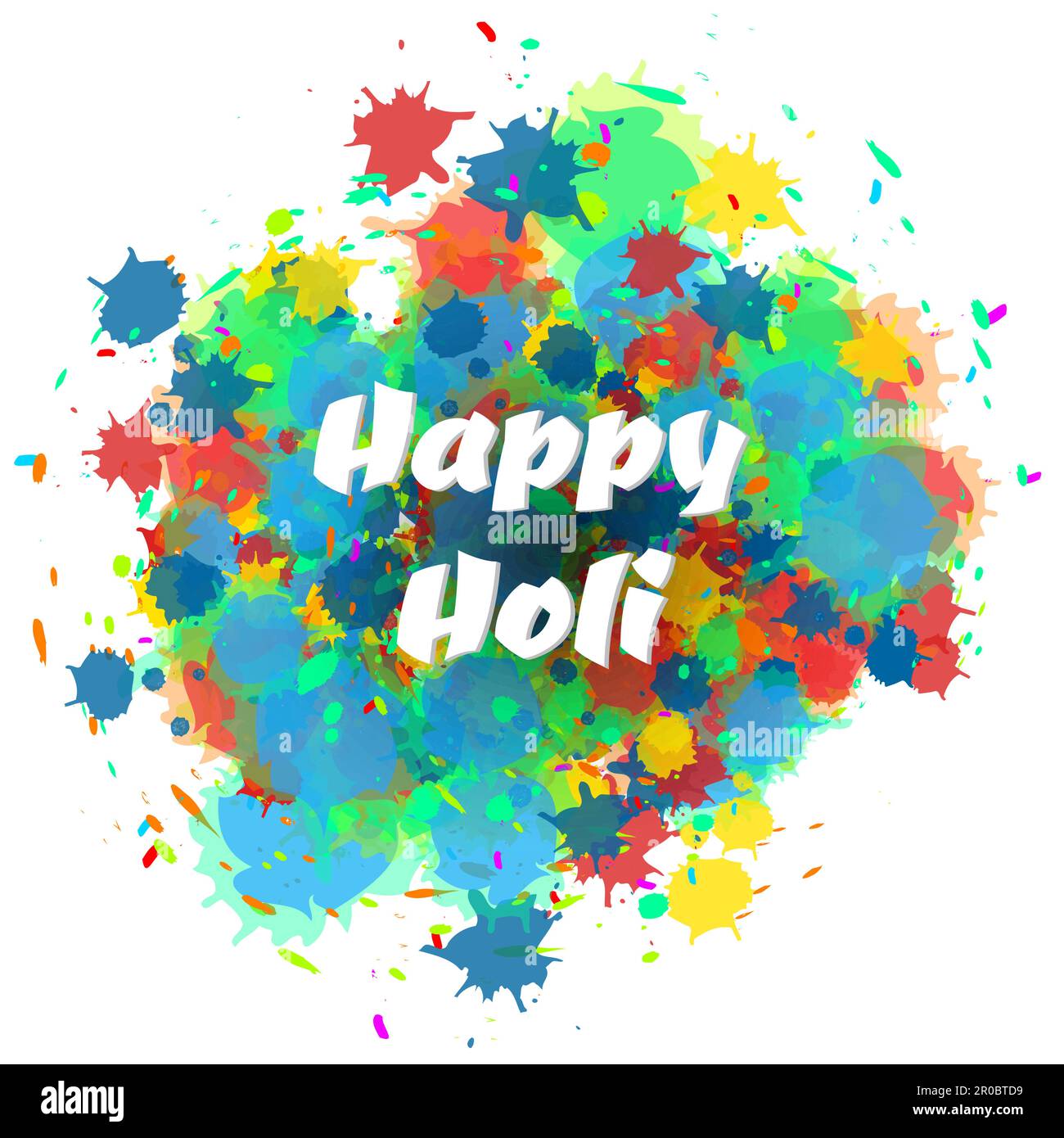 Indian Festival of Colours design for banner, print, poster and card ...