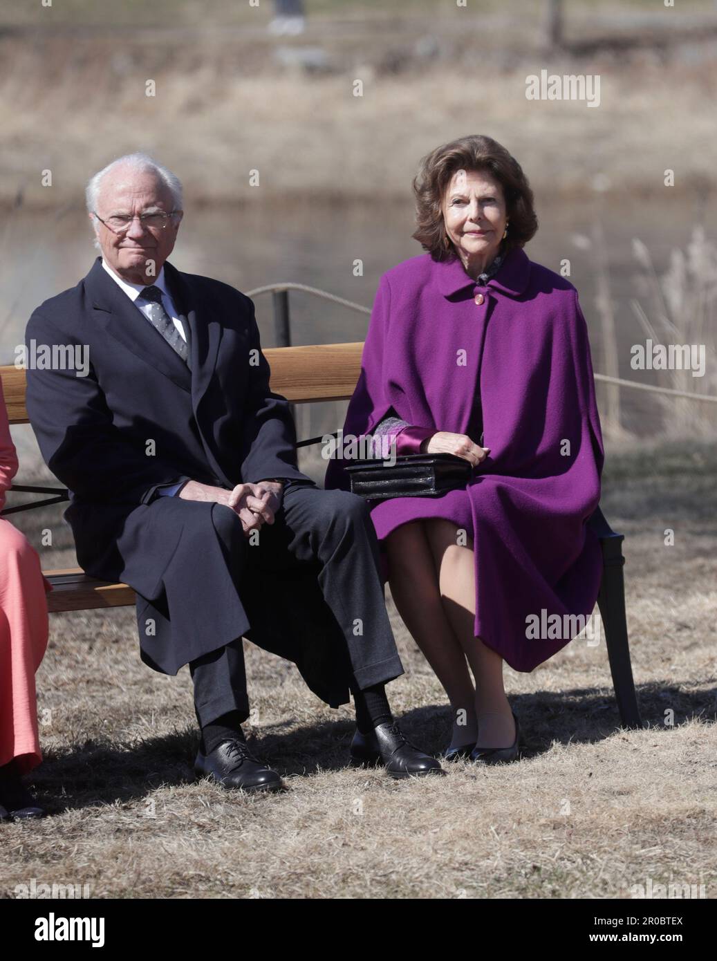 Sweden's King Carl XVI Gustaf and Queen Silvia at the inauguration of ...