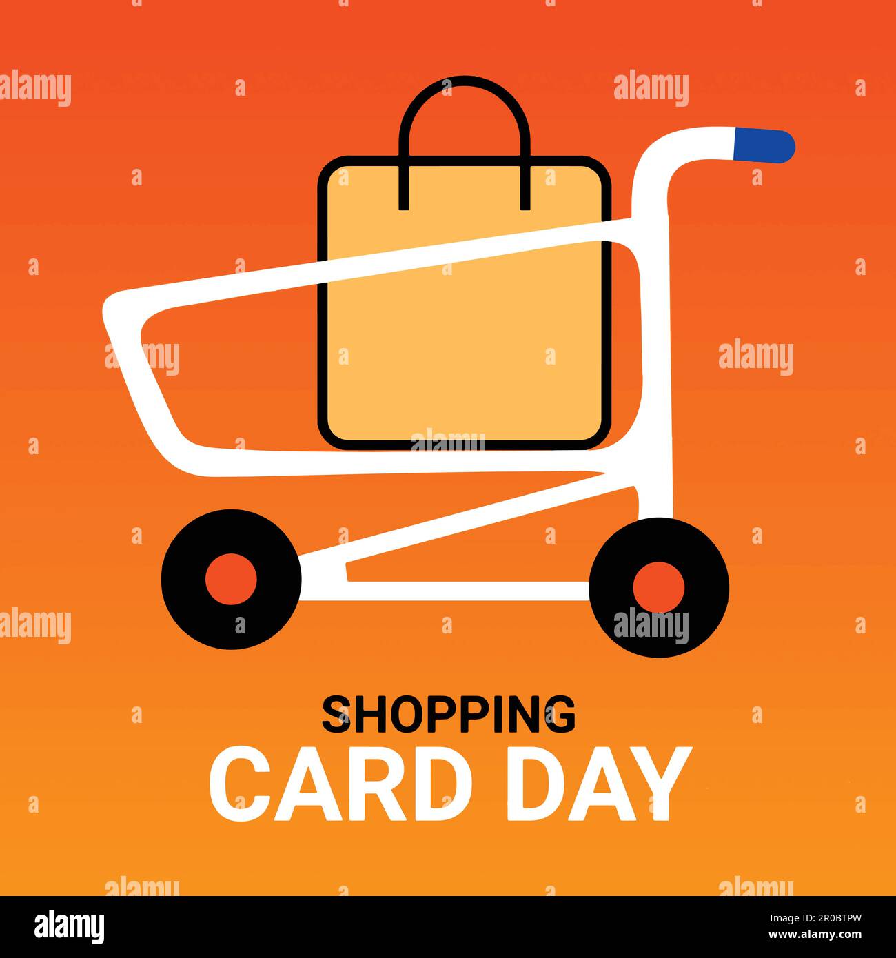 Shopping Card Day. Vector Illustration. Suitable for greeting card ...