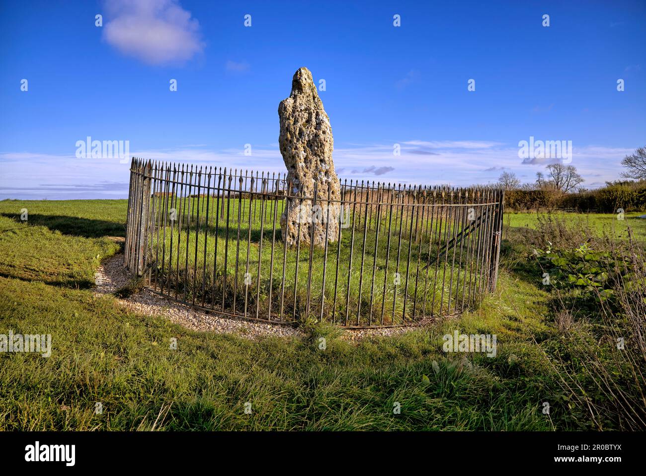 Rollright Stones, Cotswolds. King Stone monument, England, UK Stock ...