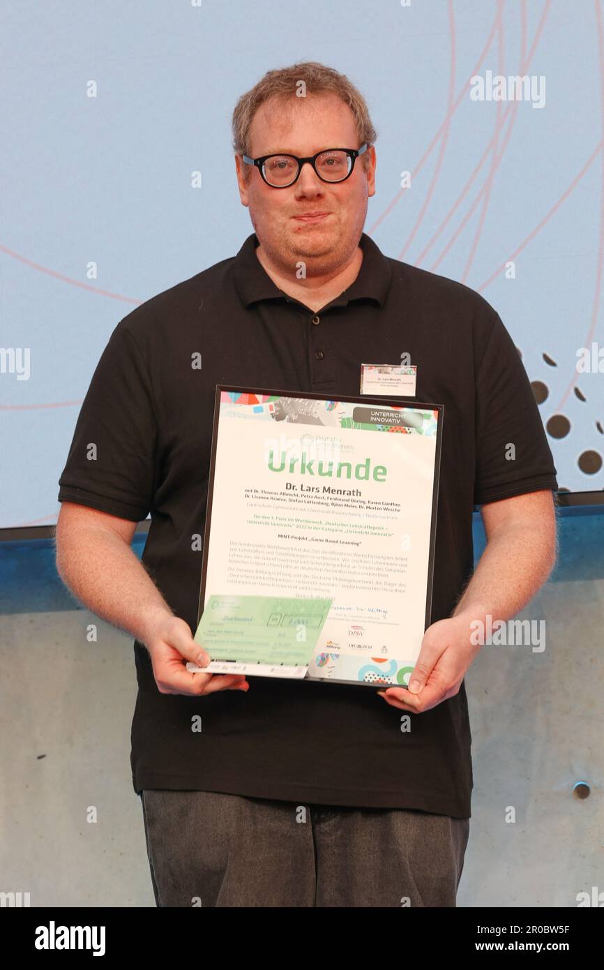 Berlin, Germany. 08th May, 2023. Lars Menrath from Gaußschule Gymnasium ...
