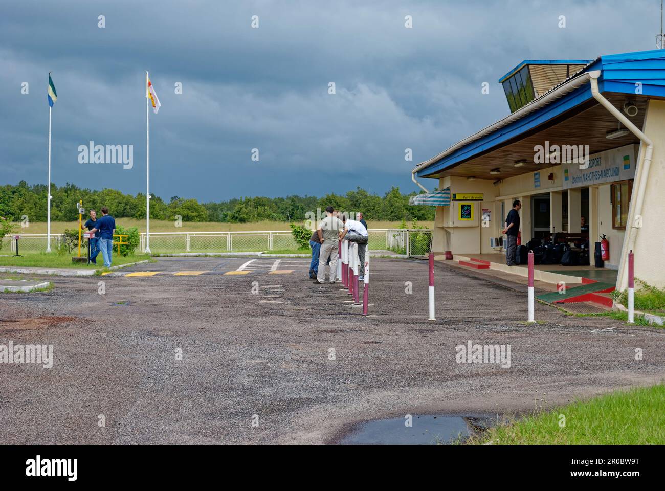 The Terminal Building with Crew Members of a Seismic ship awaiting ...