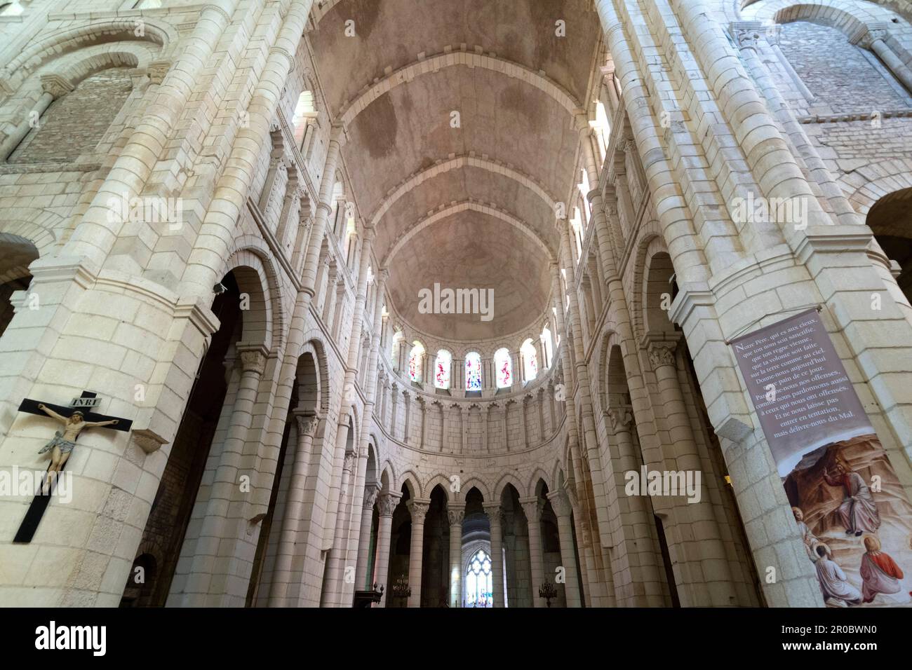 La Charite sur Loire. Nievre . Capitals and columns of the church Notre ...