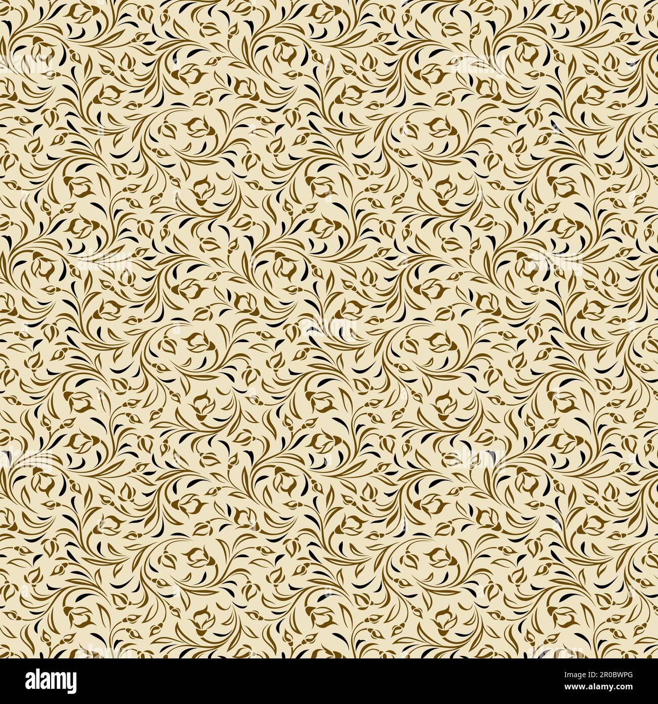 A seamless intricate and ornate background featuring a pattern of ...