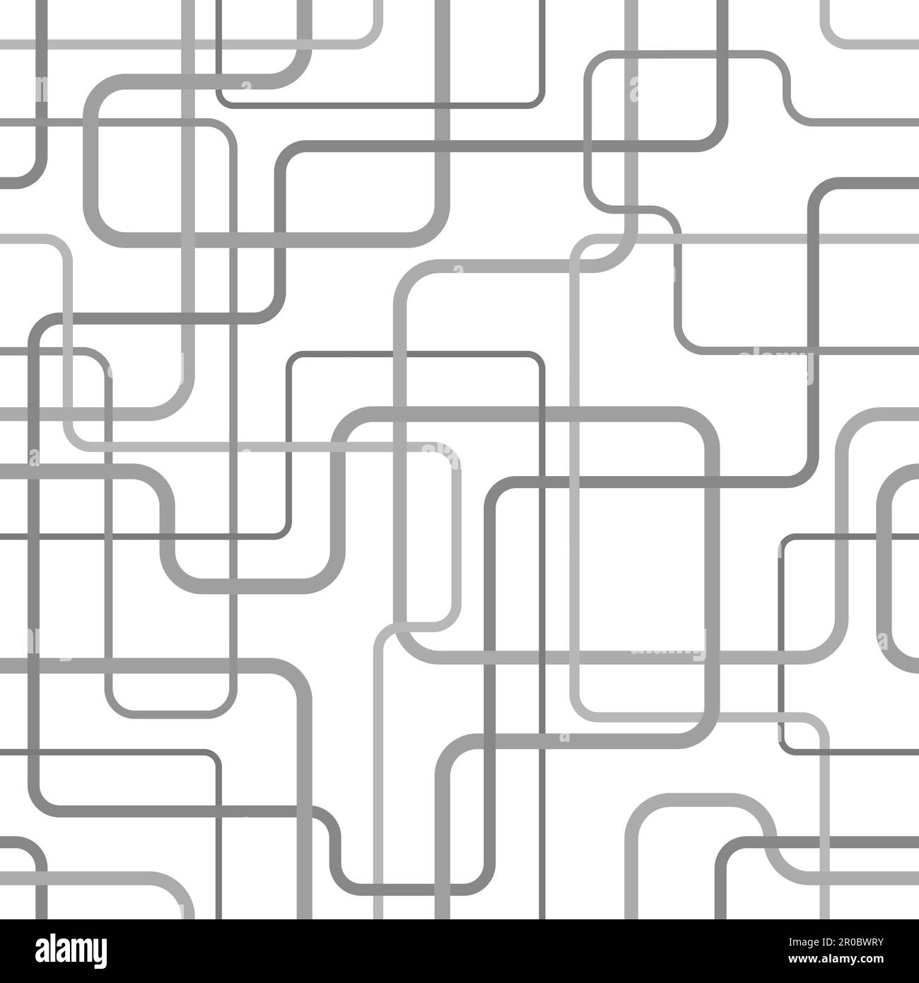 Line Seamless Pattern Repeating Abstract Grey Lines Isolated On White
